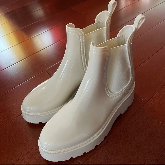 ASOS | Shoes | Asos Ivory Rain Booties | Poshmark